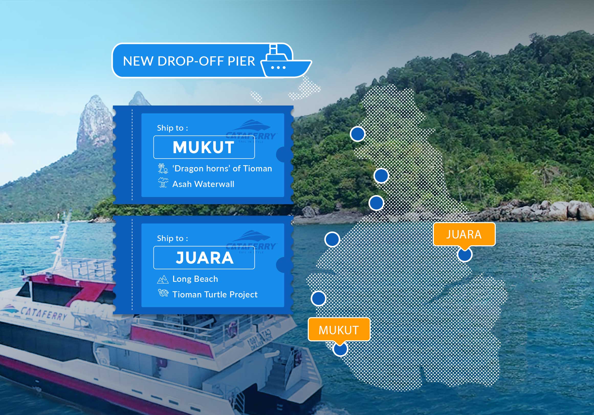 Tioman Ferry Tickets :: CATAFERRY | Online Booking | Fixed Seat Number ...